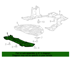 74113-TLA-A00 - Lid Front Engine Cover (Lower) - 2017-2020 Honda CR-V ...