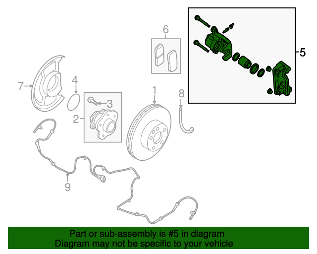 2007-2012 Nissan Caliper 44001-JA01A | Nissan Parts Plus