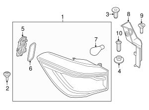 63-21-7-488-547 - Tail Light Assembly 2016-2019 BMW X1 ...