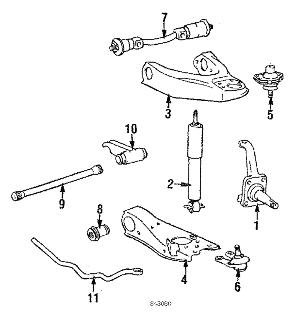1984-1989 Toyota Van Upper Ball Joint 43350-29076 | Toyota Parts Center