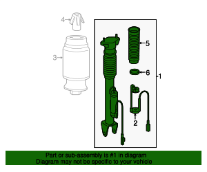 2012-2019 Mercedes-Benz Shock Absorber 1663200930 | AutoNationParts.com