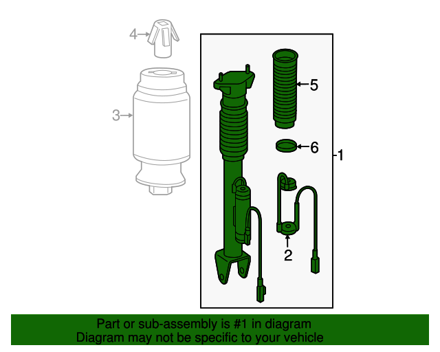 2012-2019 Mercedes-Benz Shock Absorber 1663200930 | AutoNationParts.com