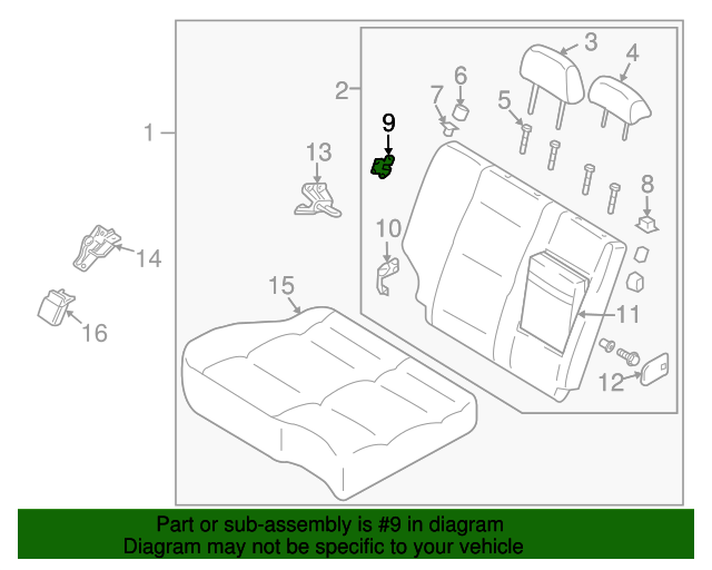 89442-3E301 - Catch 2003-2006 Kia Sorento | Kia.Parts Store