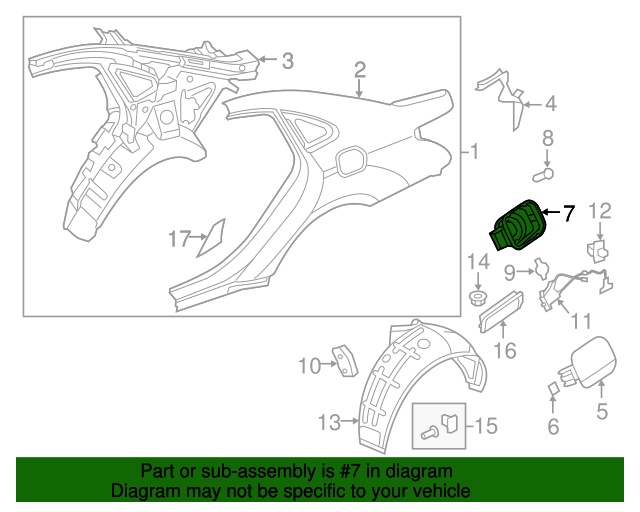 81595-3N010 - Fuel Filler Housing 2011-2016 Hyundai Equus | AutoNation ...