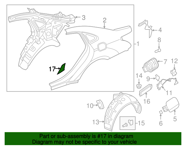 2011-2016 Hyundai Equus Stone Guard 84211-3N000 | AutoNationParts.com