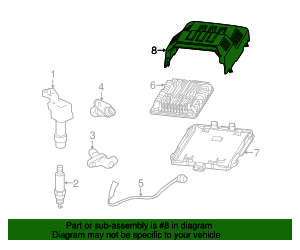2010-2017 GM Engine Control Module Cover 25793539 GM | GMPartsDirect.com