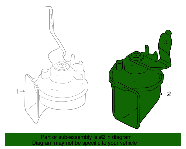 207-542-08-20 - Horn 2012-2017 Mercedes-Benz | AutoNationParts.com