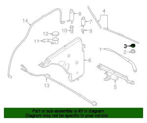 52108119867 - 1998-2023 BMW Wiper Arm Cap (52-10-8-119-867) | BMW of ...
