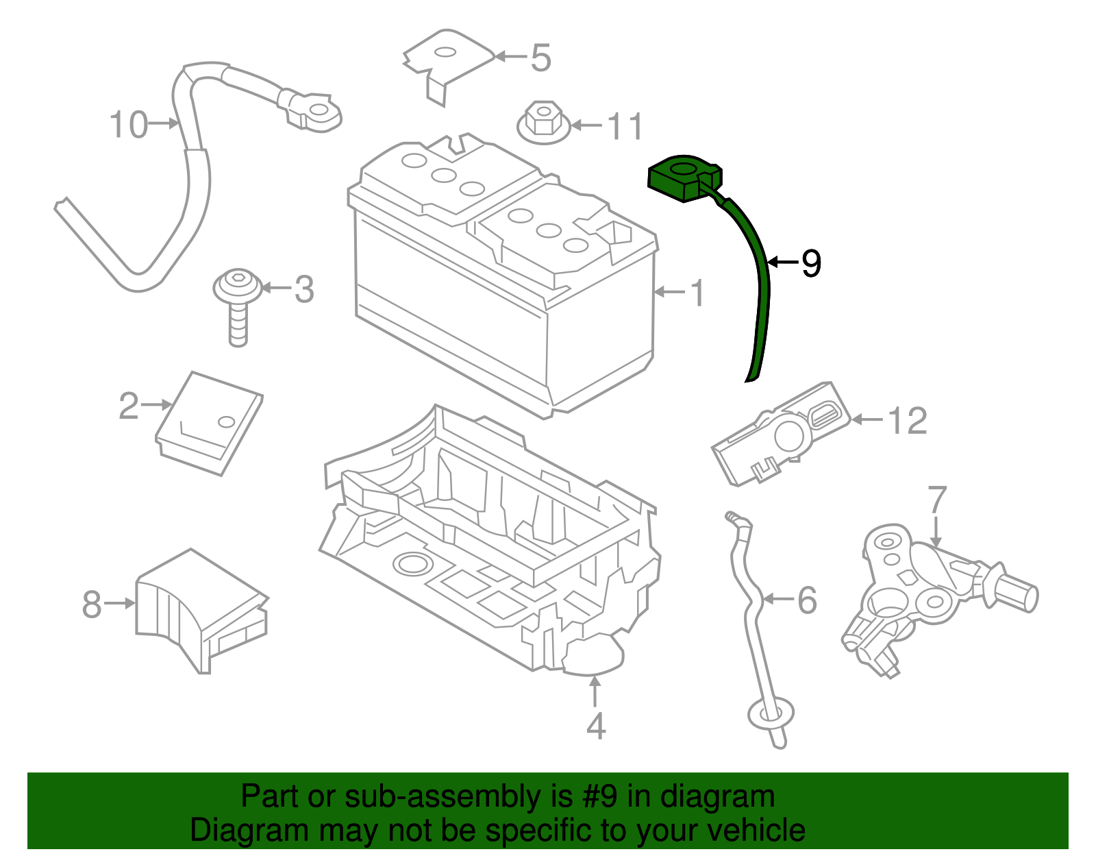 2011-2017 Mopar Negative Cable 68066100AC | Mopar Parts Canada
