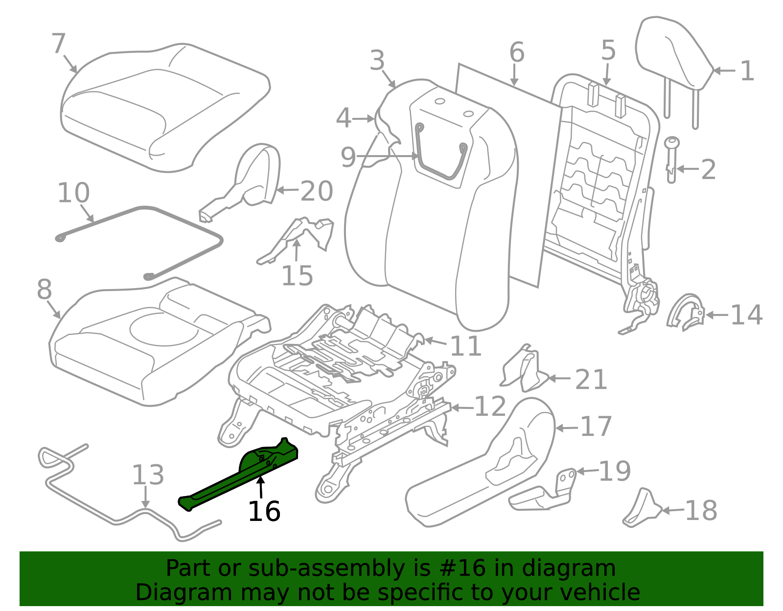2018-2024 Subaru Track Cover 64115FL110VH | Subaru Parts Store