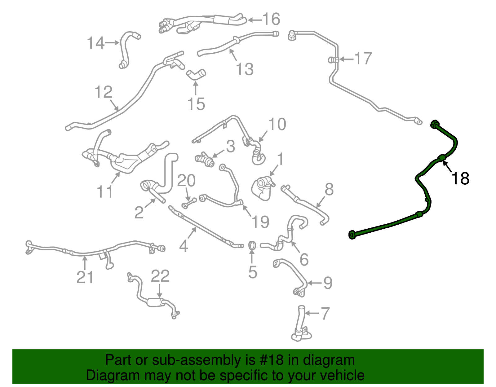 2018-2020 Audi Breather Tube 8W0-121-081-DA | Audi OEM Parts Guy