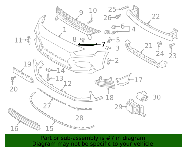 2018-2020 Hyundai Elantra GT Front Bracket 86553-G3000 | QuirkParts