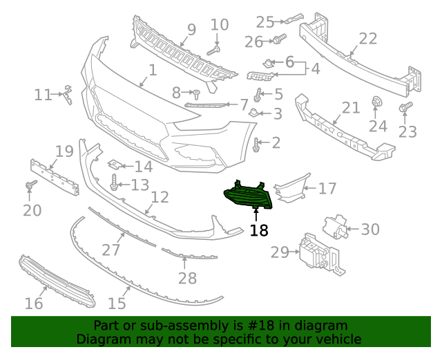 2019-2020 Hyundai Elantra GT Outer Grille 86563-G3710 | OEM Parts Online