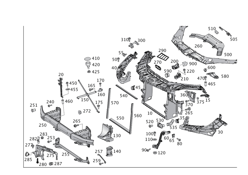 166-620-06-91 - Frame, Lamp 2007-2019 Mercedes-Benz | Mercedes-Benz USA ...