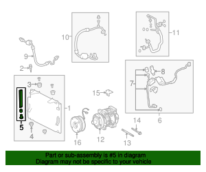 2003-2023 Toyota A/C Receiver Drier 88474-17010 | Toyota Parts