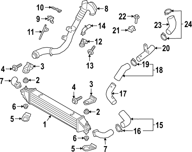 2019-2023 Genesis G70 Inlet Hose 28272-2CTB8 | OEM Parts Online