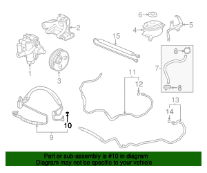 2011-2019 GM Power Steering Pressure Hose Seal 13305013 GM ...