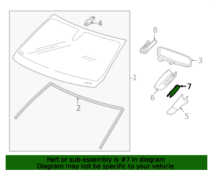 2019-2024 GM Black Windshield Multifunction Sensor Mount Bracket Cover ...