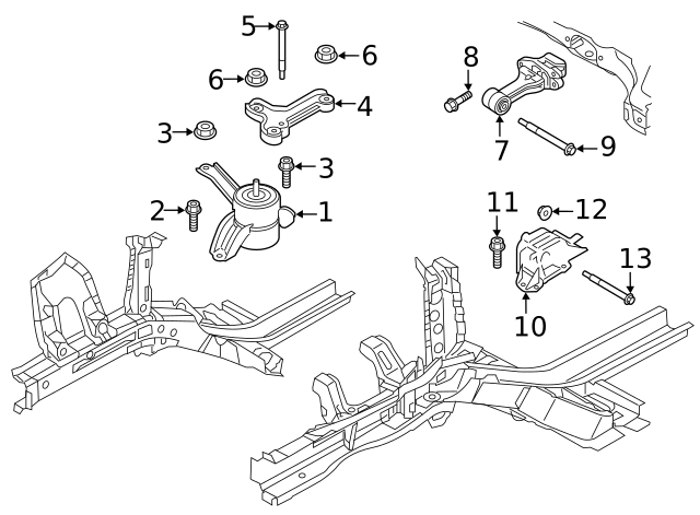 Genuine Support Bracket for 2020-2022 Hyundai | Part# 21825-H9000 ...