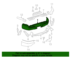 52151-04061 - Bumper 2005-2015 Toyota Tacoma | Longo Toyota Parts