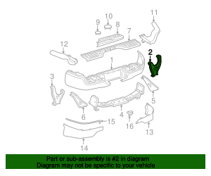2005-2015 Toyota Tacoma Corner Reinforced 52178-04010 | OEM Parts Online