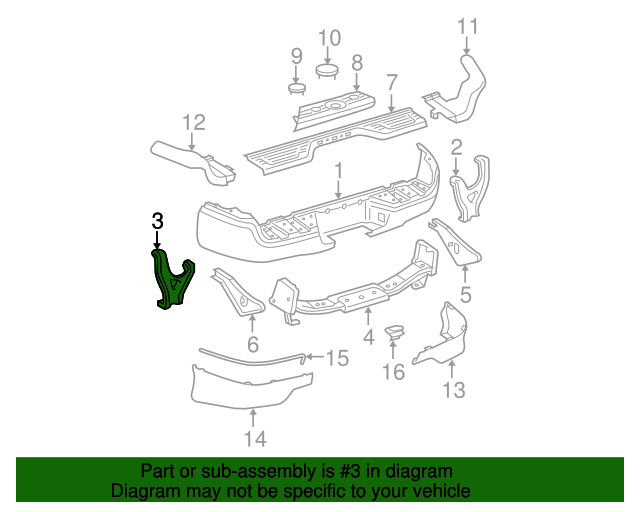 2005-2015 Toyota Tacoma Corner Reinforced 52179-04010 | OEM Parts Online