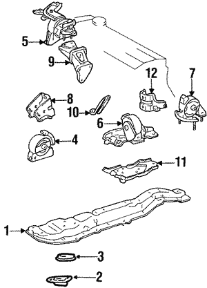 Toyota Motor Mounts For Sale | OEM Genuine Toyota Parts