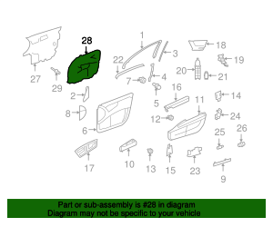 221-720-04-79 - Door Panel Carrier 2007-2013 Mercedes-Benz ...