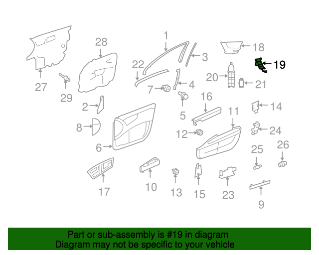 221-820-12-10-7J22 - Lock Switch - 2007-2014 Mercedes-Benz ...
