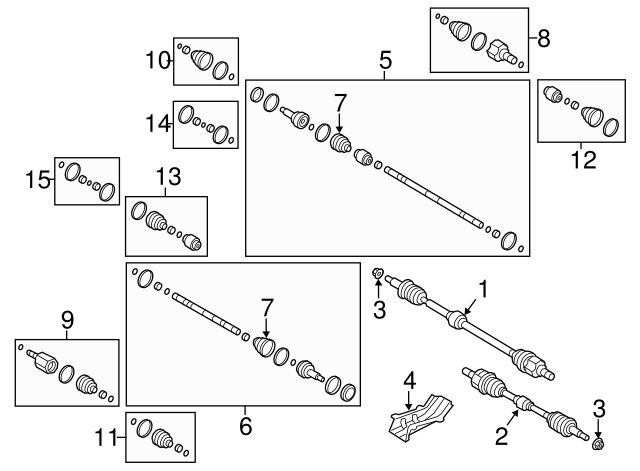 2012-2017 Hyundai Veloster Axle Assembly 49501-2V200 | OEM Parts Online