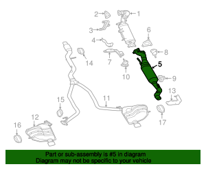 2014-2019 Jeep Grand Cherokee Catalytic Converter 68329874AA ...