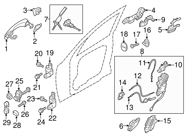 2015-2017 Kia K900 Latch Assembly - Driver's Side (LH) 81310-3T120 ...