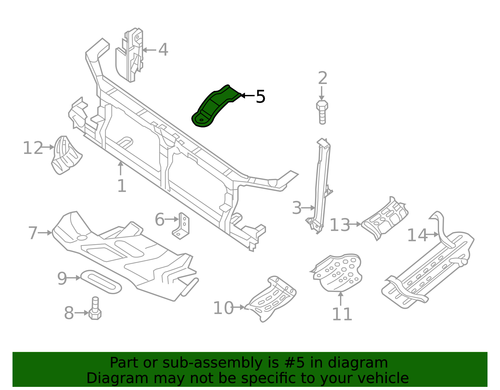 2005-2019 Nissan Frontier Intake Duct Bracket 62292-EA500 | Sullivan ...