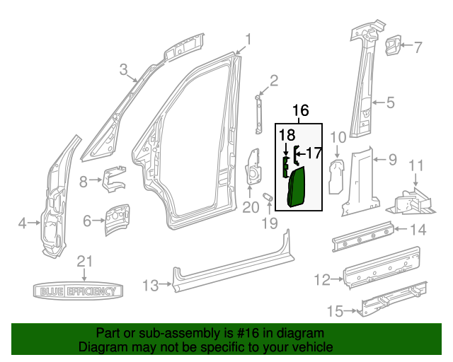2010-2018 Mercedes-Benz Fuel Door 906-750-00-04-64 | MB Parts Center
