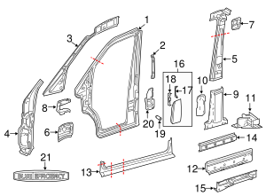 906-637-45-09 - Rocker Panel 2010-2024 Mercedes-Benz | Mercedes-Benz ...