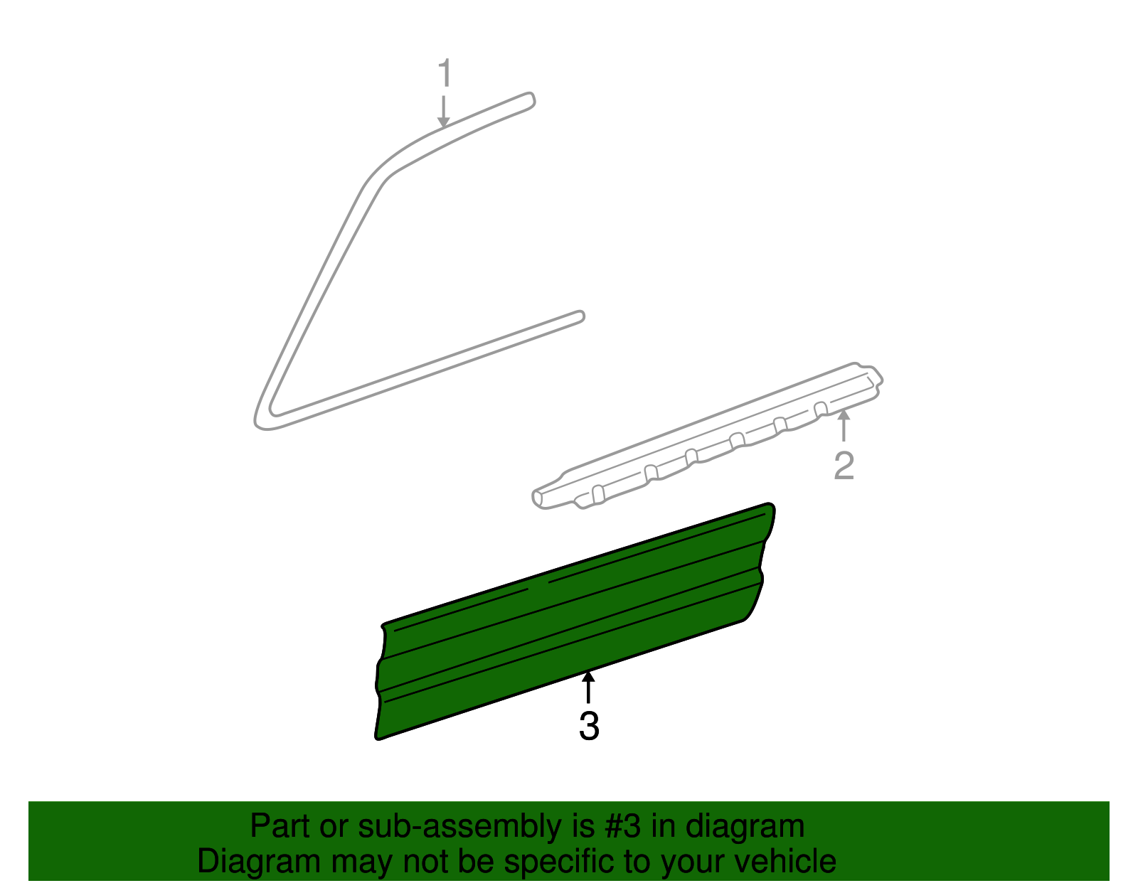1998-2008 Ford Body Side Molding 5w7z5420878aptm | Retail Performance ...
