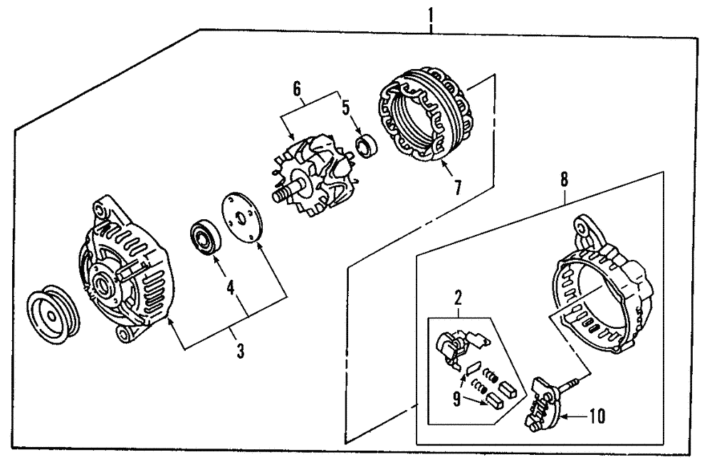2007-2009 Nissan Stator 23102-JA11A | Nissan Parts Central