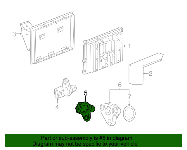 2017-2020 GM Engine Crankshaft Position Sensor 12641040 | TascaParts.com