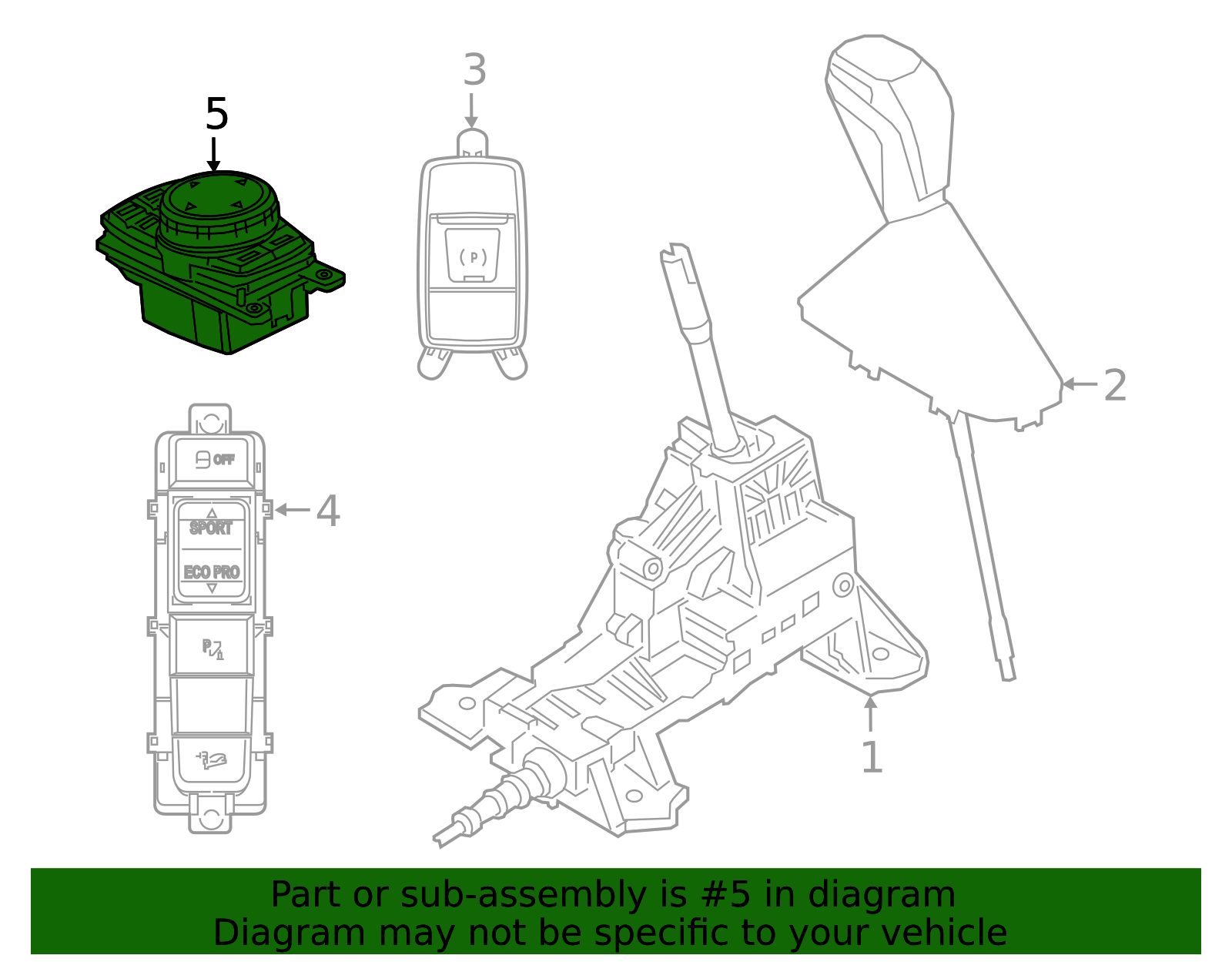 65-82-5-A3B-1E4 - 2016-2023 BMW - Control Switch | BMWPartsHub