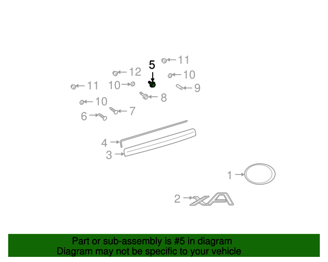 Side Molding Retainer Clip - Toyota (75819-33010) | Toyota Parts