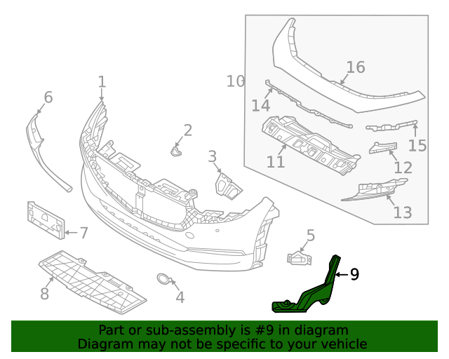 DGH9-50-A40 - Air Guide - 2020-2021 Mazda CX-30 | MazdaSwag