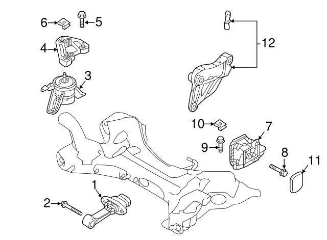 2018-2019 Hyundai Sonata Trans Mount 21830-C1500 | OEM Parts Online
