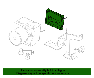 2012-2014 GM Electronic Brake and Traction Control Module with Seal ...