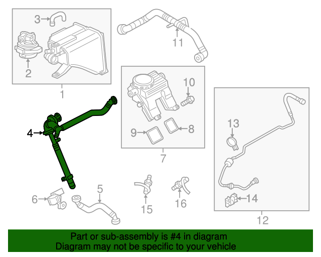 OEM Porsche PCV Valve Hose (94810724720) 2011-2016 Porsche | OEM Luxury ...