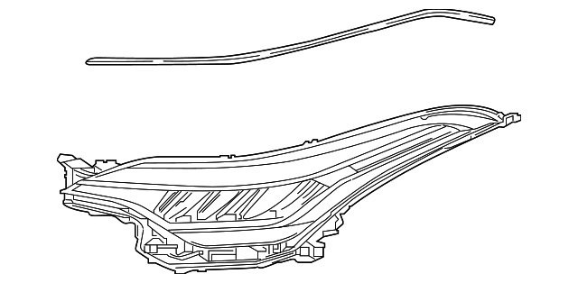 81140-10A70 - Composite Headlamp Right - 2020-2021 Toyota C-HR ...
