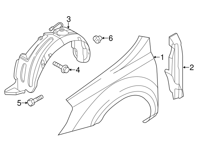 84141-4D500 - Fender Seal 2014 Kia Sedona | Kia.Parts Store