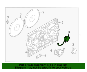 2021 Nissan Rogue Fan Motor 21487-6RA0A | Temecula Nissan Parts