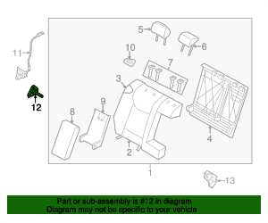 2013-2016 Hyundai Outer Bracket 89752-3X500 | QuirkParts