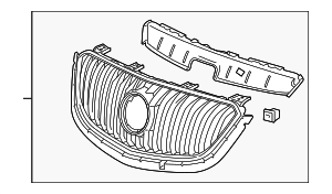 23451023 GM Front Upper Grille | GM Parts Store