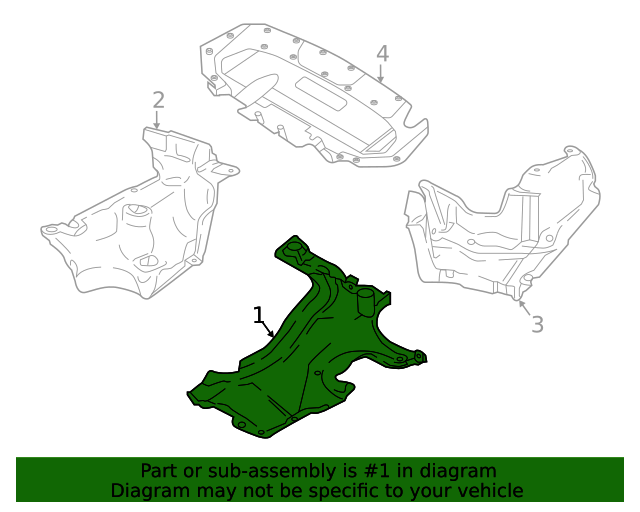 Genuine BMW 51-75-7-495-573 | Front Shield | FREE Shipping on Most ...